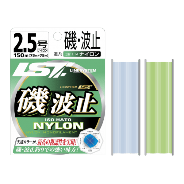Linesystem Nylon ISO HATO-GREEN/BLUE WHITE/ Монофилно вл ...