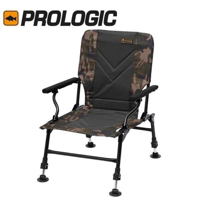 Prologic Avenger Relax Camo Chair W/Armrests and Covers ...