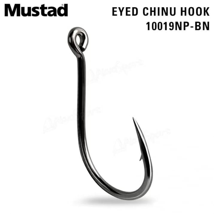 #2 Mustad Eyed Chinu Hook 10019NP-BN Единична кука | Fi ...