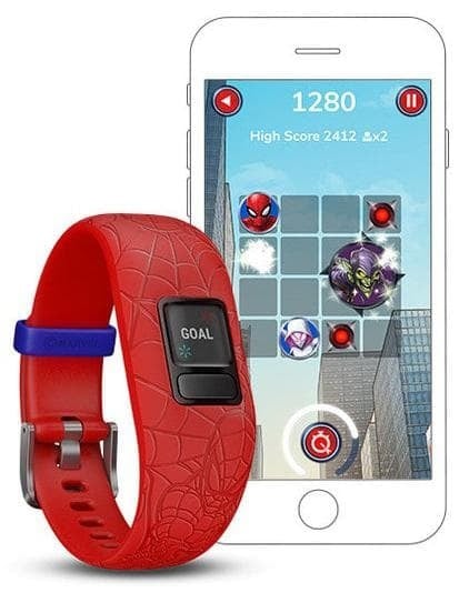 Spider-Man, червена с регулируема каишка Garmin Vívofit®